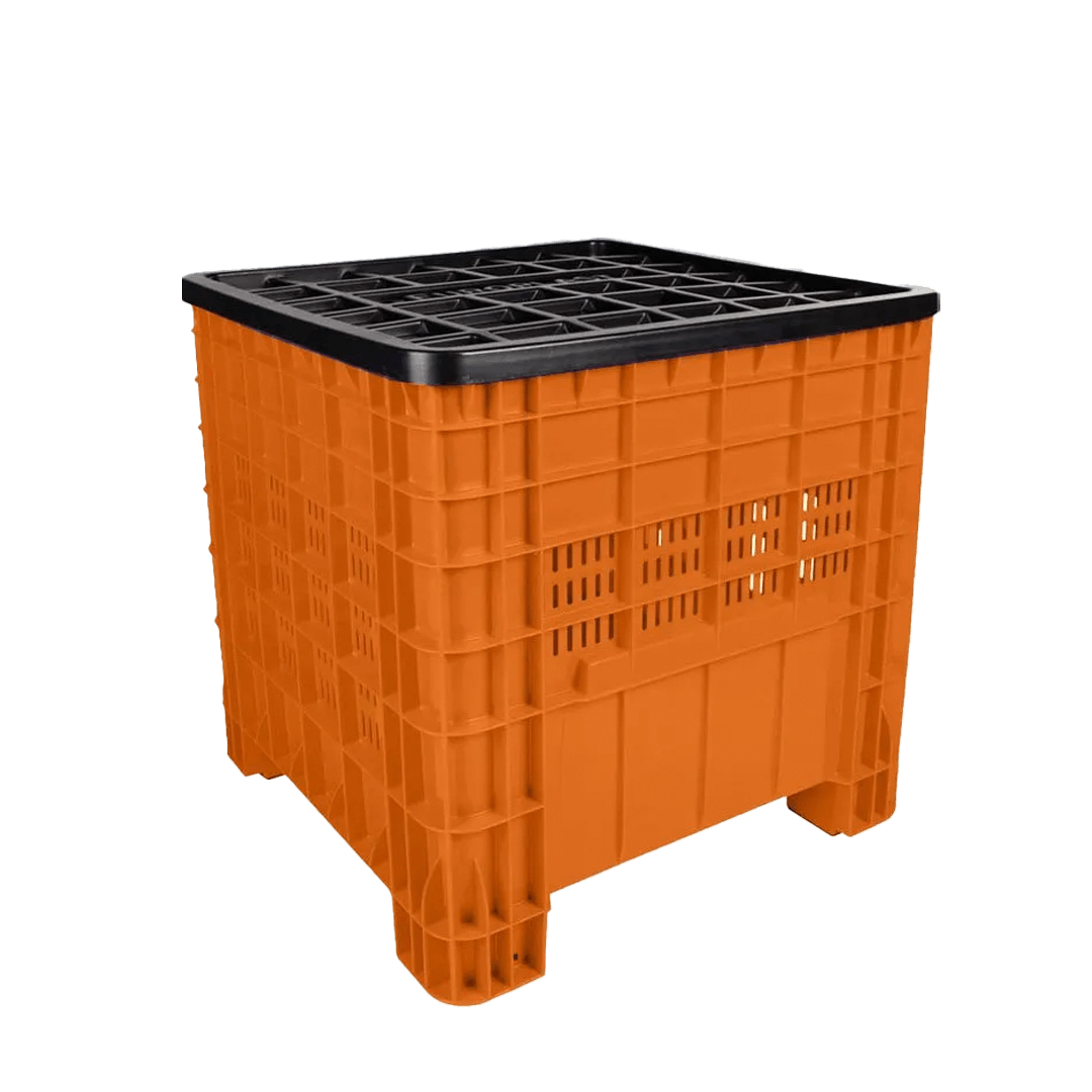 Contenedor México Calado Con Tapa Naranja