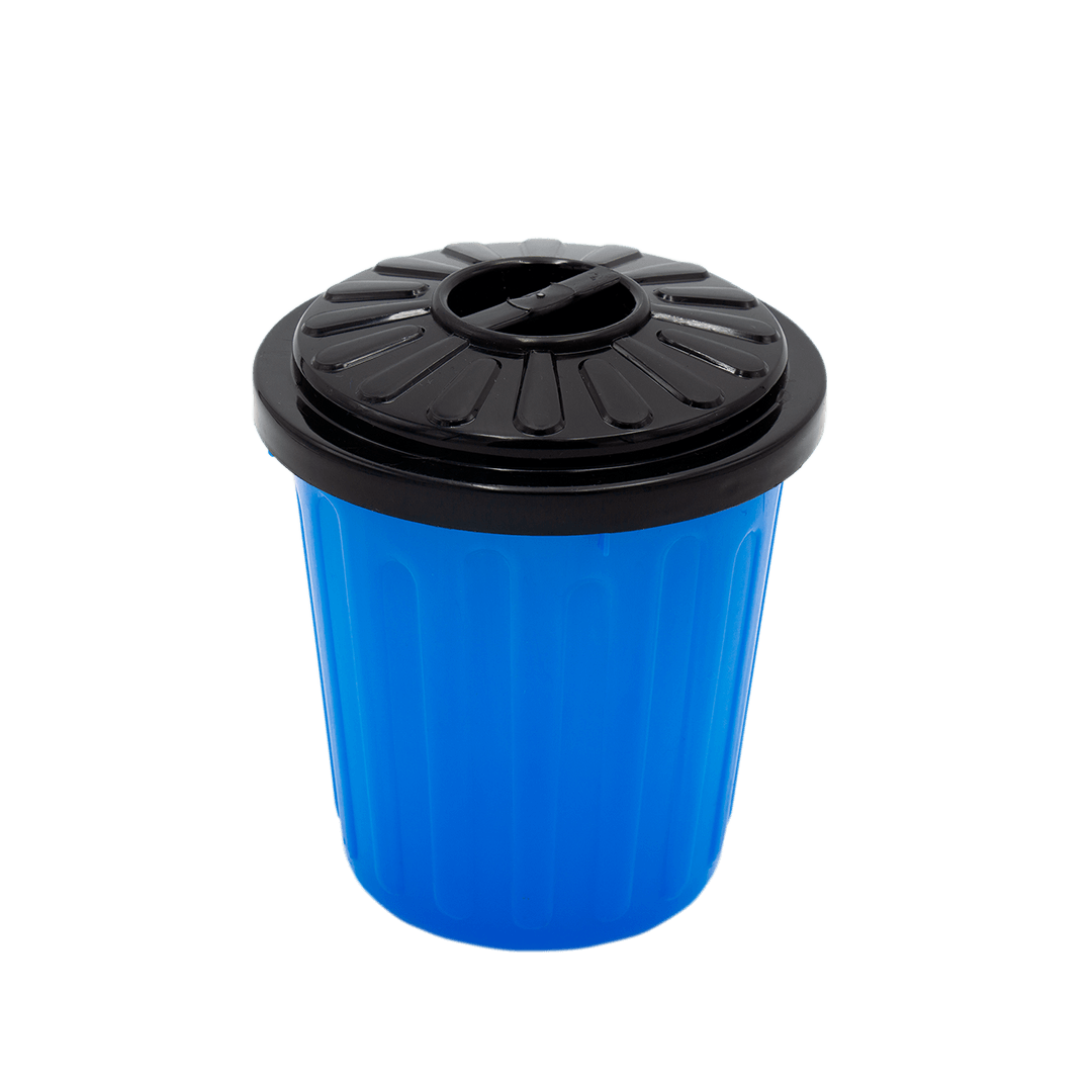 Bote Europlast De 75 Lts Azul Con Tapa